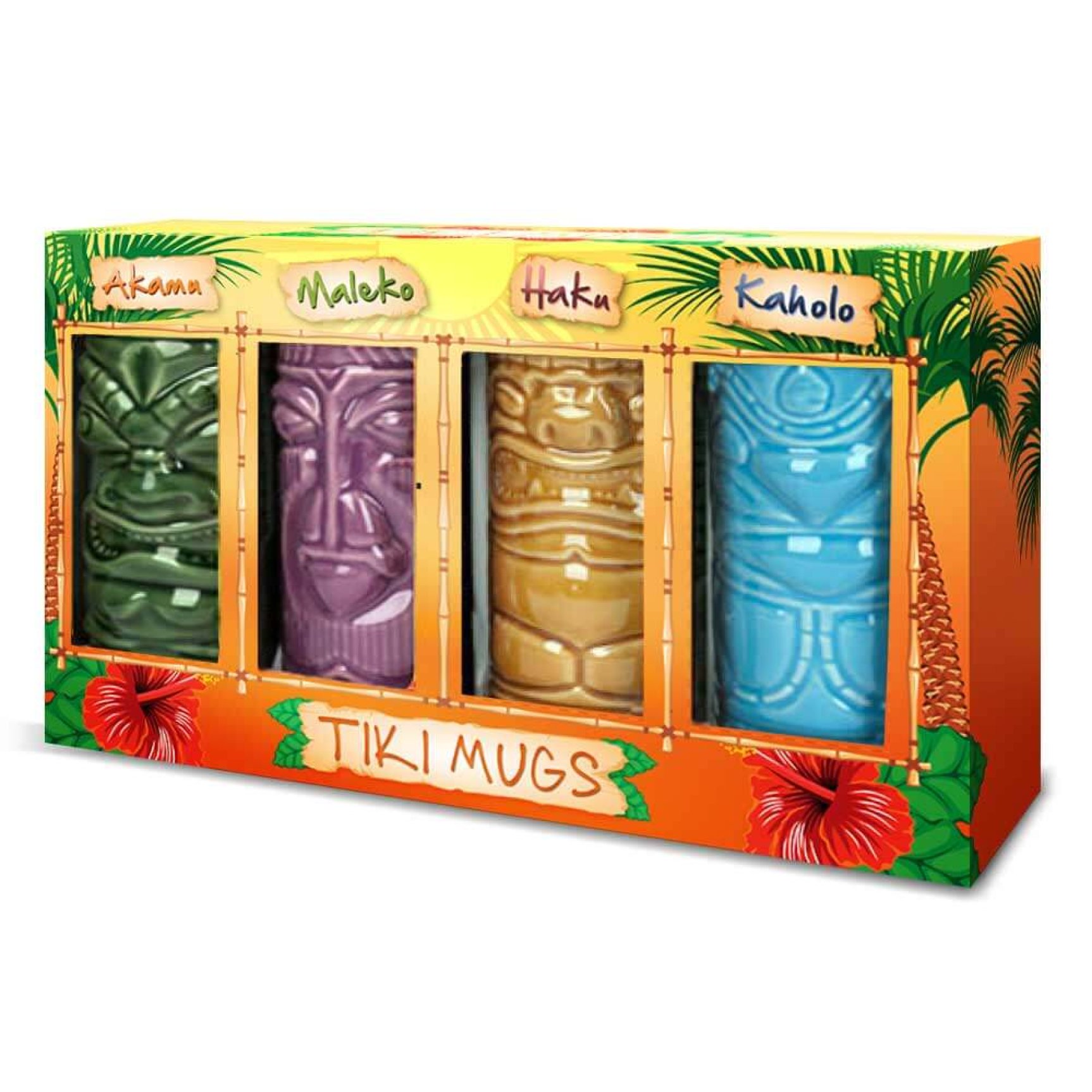 Tiki set 4-pack keramikglas 34 cl - Tikiglas - Barshopen.com